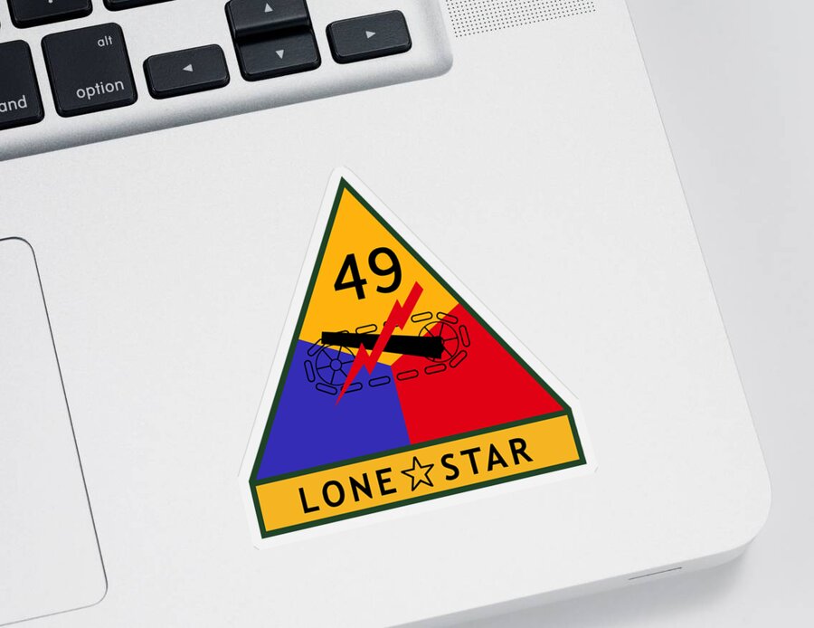 US Army 49th Armored Division Shoulder Sleeve Insignia Sticker by A Z ...